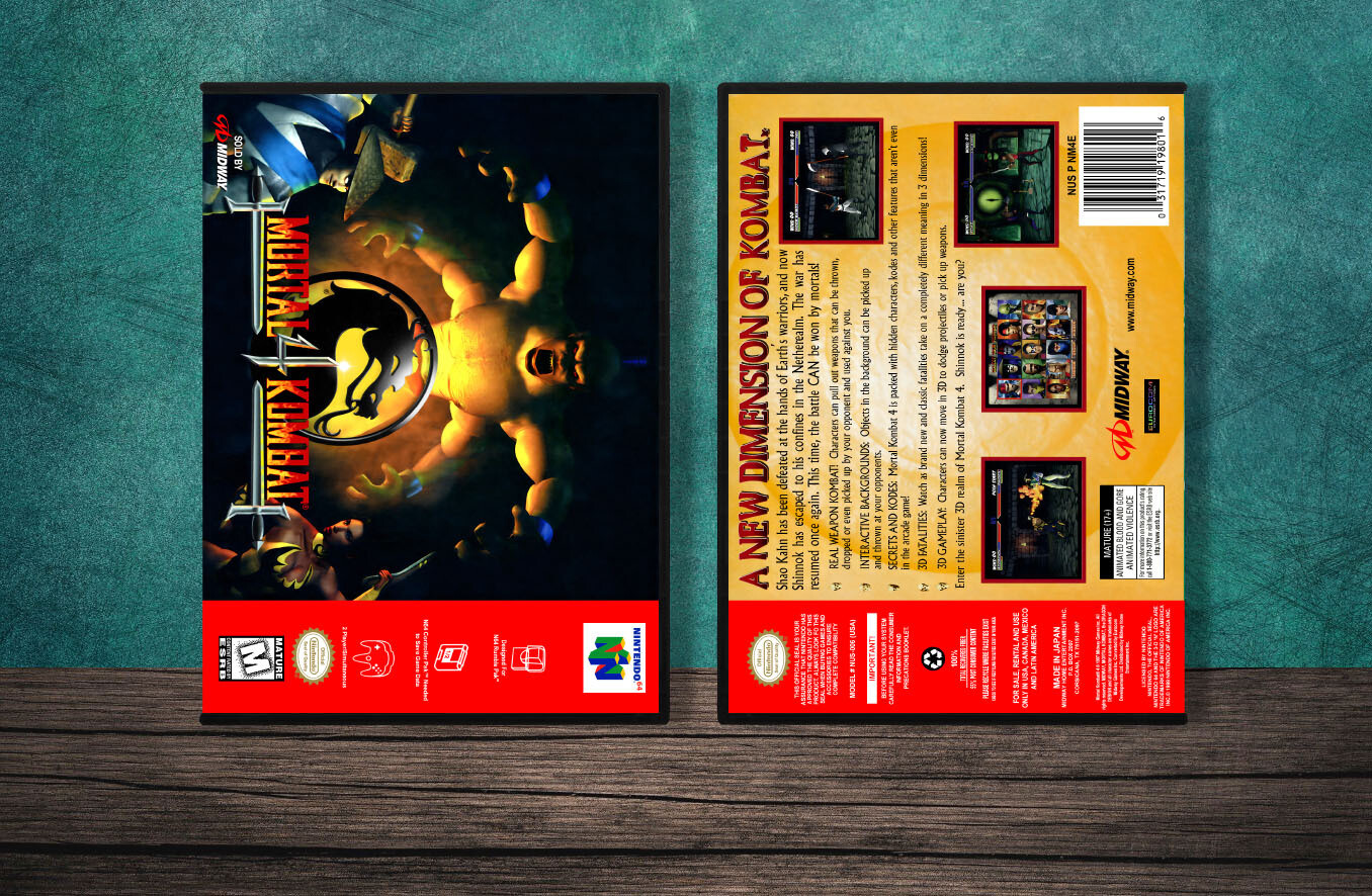 Mortal Kombat 4 - N64 Video Game Case