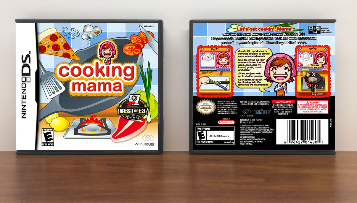 Cooking Mama Ds Game Case
