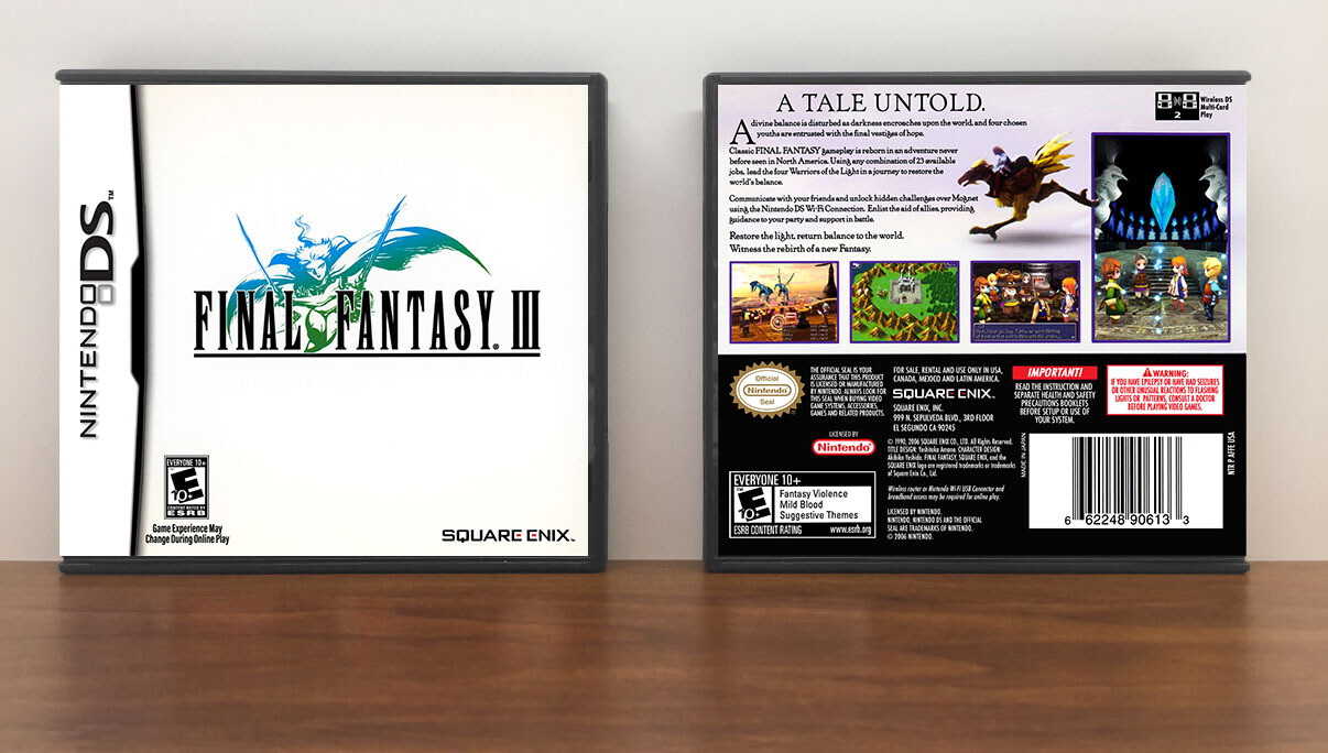 Final Fantasy III - DS Game Case