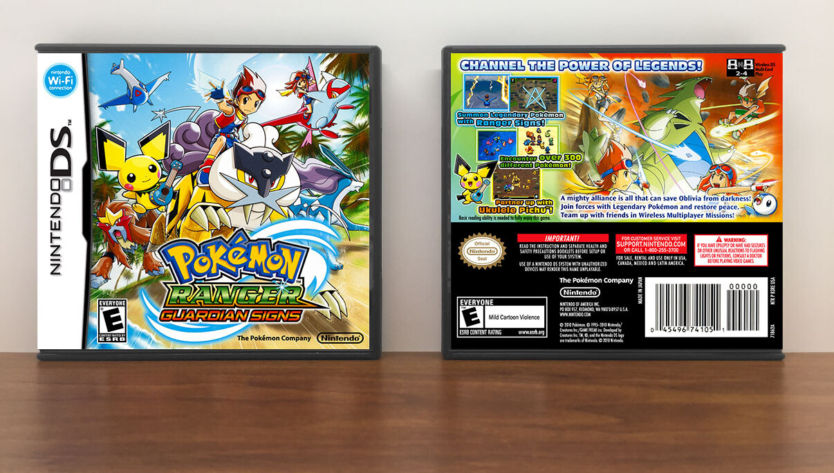 Pokemon Ranger: Guardian Signs - DS Game Case