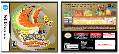 Pokemon HeartGold Version - DS Game Case