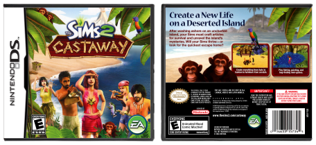 Sims 2, The: Castaway - DS Game Case