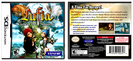 Lufia: Curse of the Sinistrals - DS Game Case
