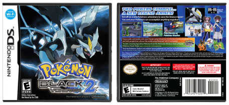 Pokemon Black Version 2 - DS Game Case