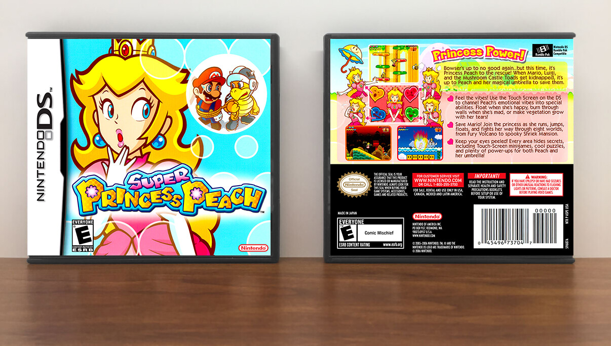 Super Princess Peach - DS Game Case