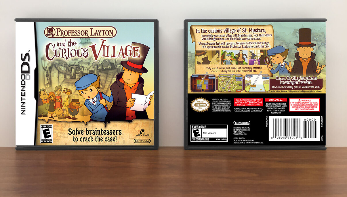 Professor Layton and the Curious Village - DS Game Case