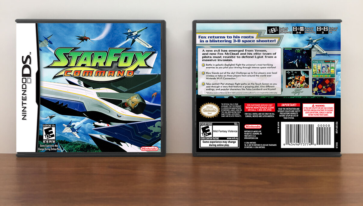 Star Fox Command - DS Game Case