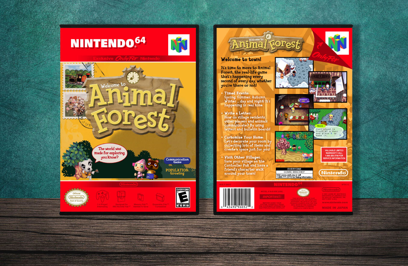 Animal Forest - N64 Video Game Case