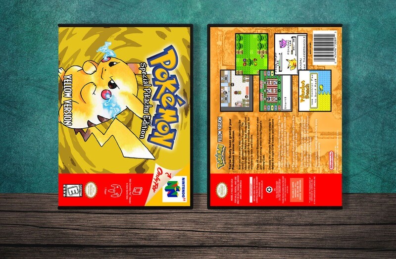 Pokemon Yellow Version - N64 Video Game Case