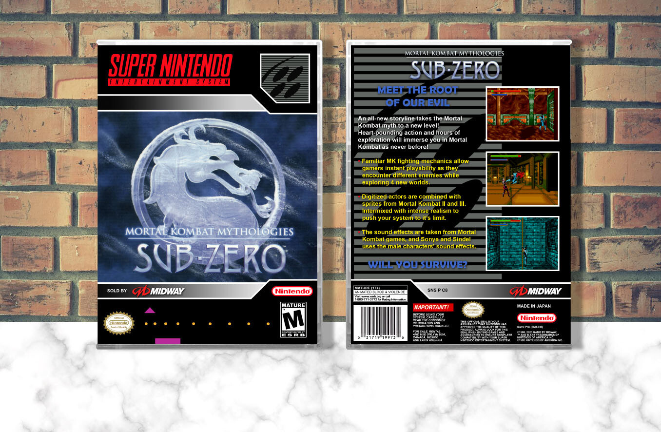Mortal Kombat Sub-Zero 2000 - SNES Video Game Case
