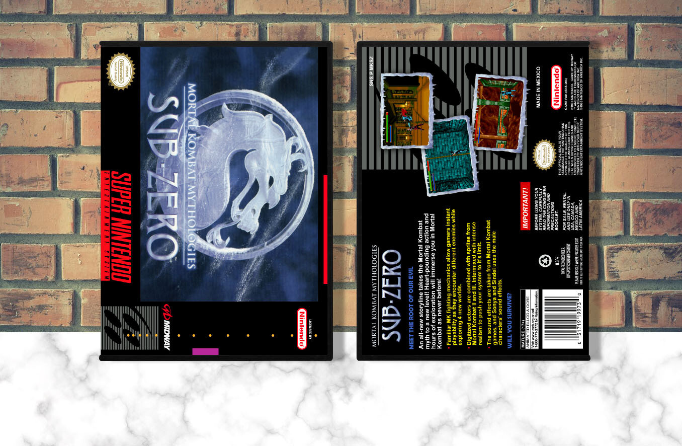 Mortal Kombat Sub-Zero 2000 - SNES Video Game Case