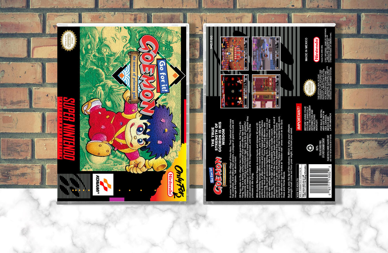 Go for it Goemon: The Rescue of Princess Yuki - SNES Video Game Case