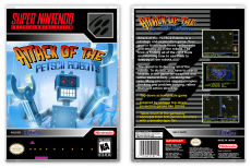 Attack of the Petscii Robots - SNES Video Game Case