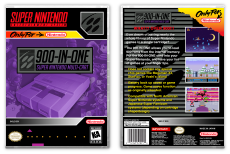 900-in-One Super Nintendo Multi-Cart - SNES Video Game Case
