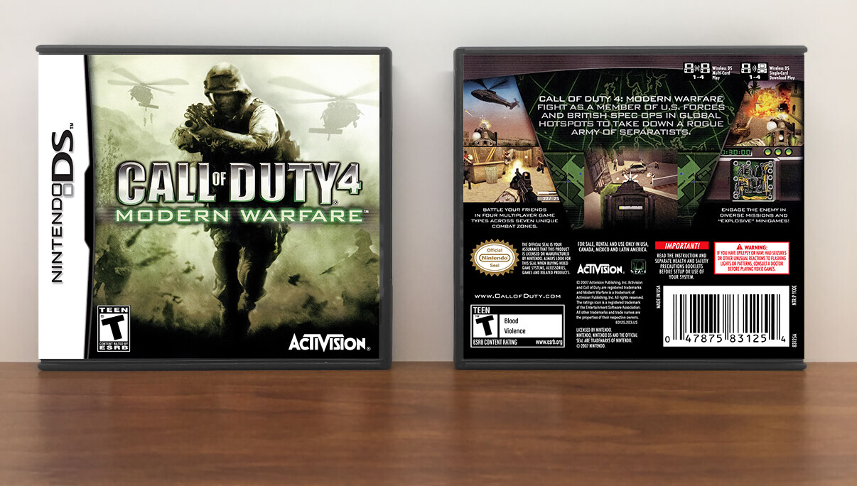 Call of Duty 4: Modern Warfare - DS Game Case