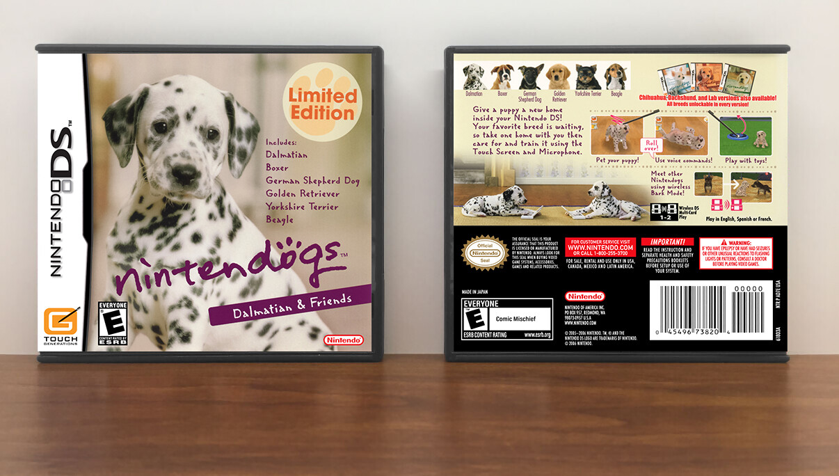 Nintendogs: Dalmatian and Friends - DS Game Case