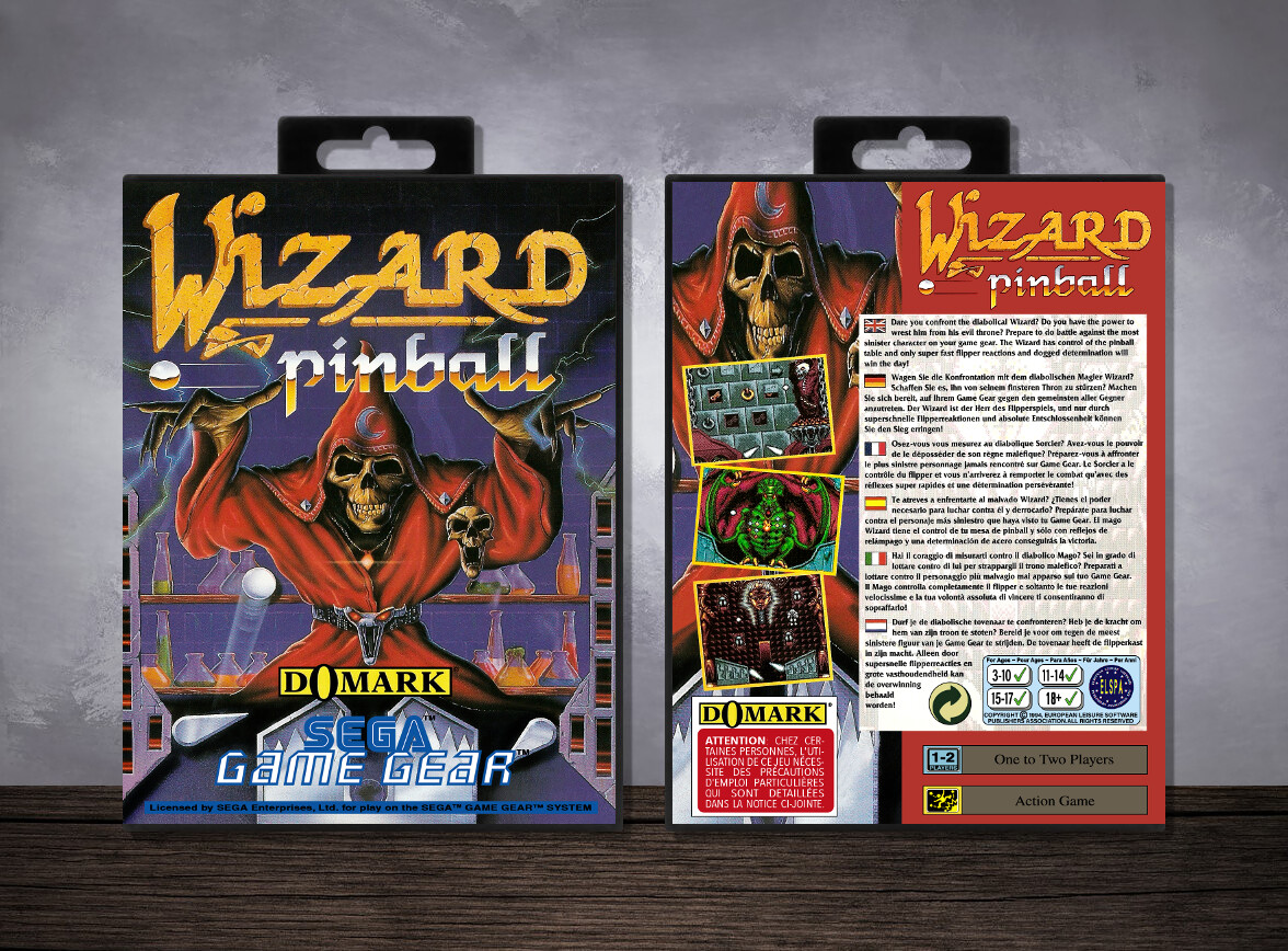 SEGA Game Gear Game Case - Wizard Pinball