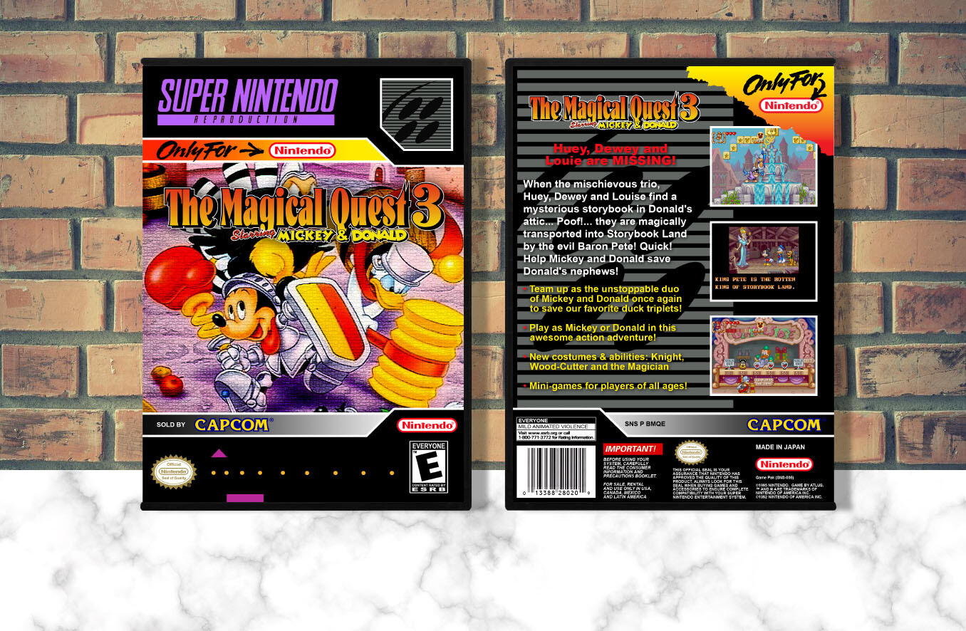 Magical Quest 3 Starring Mickey & Donald, The (Repro Spine) - SNES ...