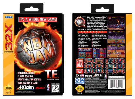 Sega 32X Game Case - NBA Jam Tournament Edition