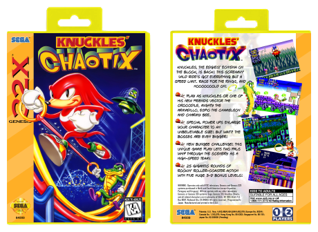 Sega 32X Game Case - Knuckles' Chaotix