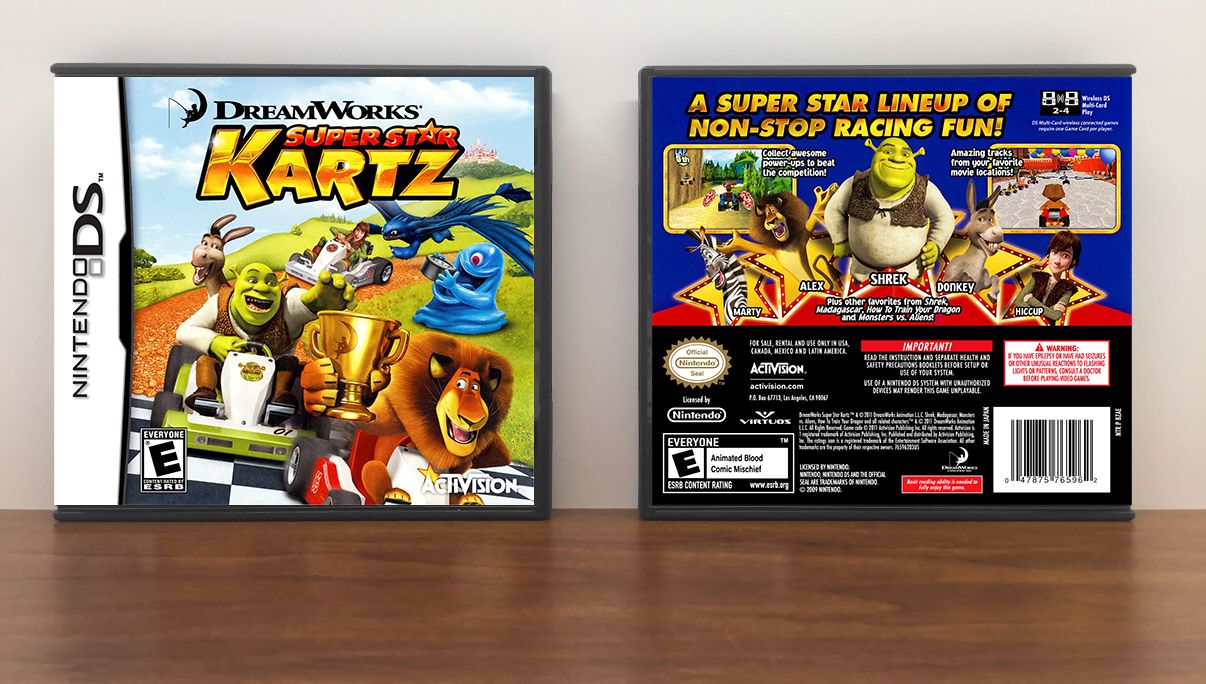 DreamWorks Super Star Kartz - DS Game Case