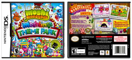 Moshi Monsters: Moshlings Theme Park - DS Game Case
