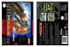 Alien vs Predator - SNES Video Game Case
