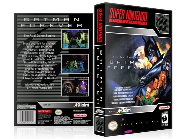 Batman Forever - SNES Video Game Case