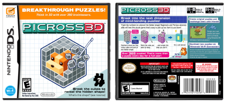 Picross 3D - DS Game Case