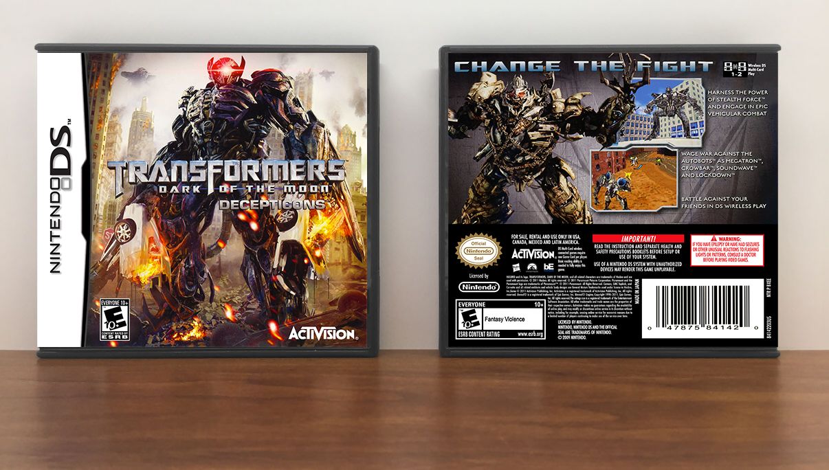 Transformers: Dark of the Moon - Decepticons - DS Game Case