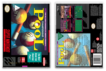 Championship Pool - SNES Video Game Case