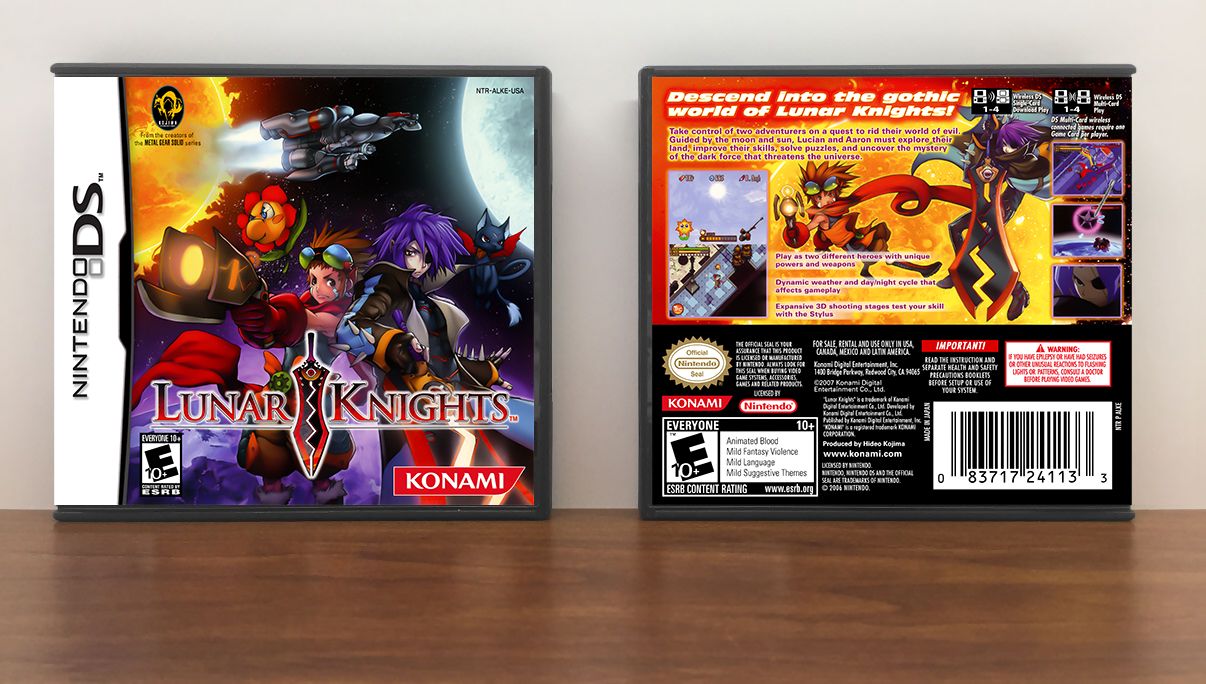 Lunar Knights - DS Game Case