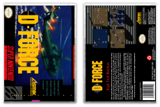 D-Force - SNES Video Game Case