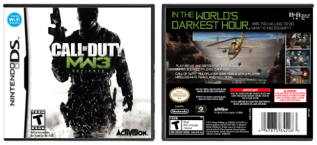 Call of Duty: Modern Warfare 3: Defiance - DS Game Case