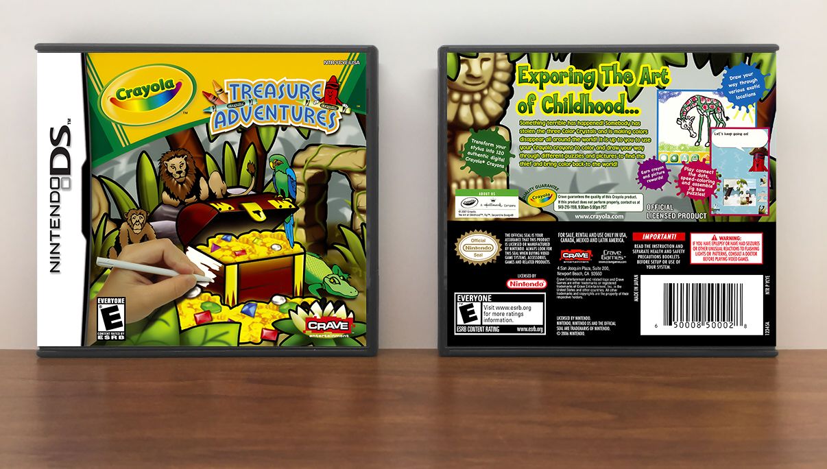 Crayola Treasure Adventures - DS Game Case