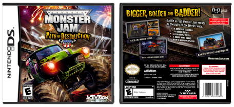 Monster Jam: Path of Destruction - DS Game Case