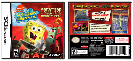 SpongeBob SquarePants: Creature from the Krusty Krab - DS Game Case