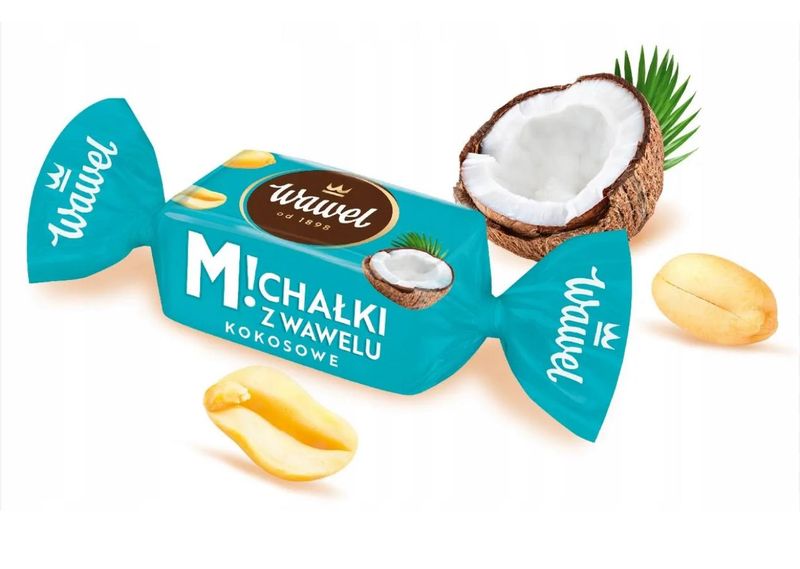Chocolate Coated Coconut Candies Michalki z Wawelu Kokosowe 240g