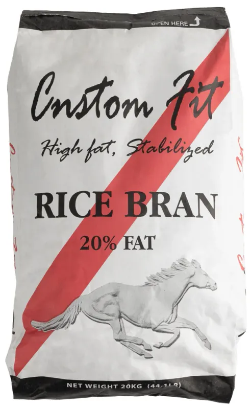 Custom Fit Rice Bran, Stabilized (20% Fat) 20KG