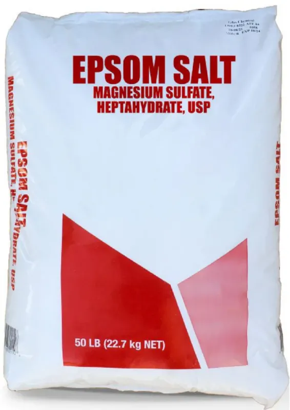 Magnesium Sulfate (Epsom Salts, Human Grade) 22.7KG