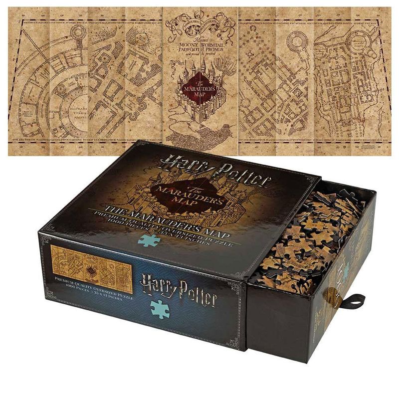 Harry Potter - Puzzle The Marauder's Map Cover - Noble Collection ...
