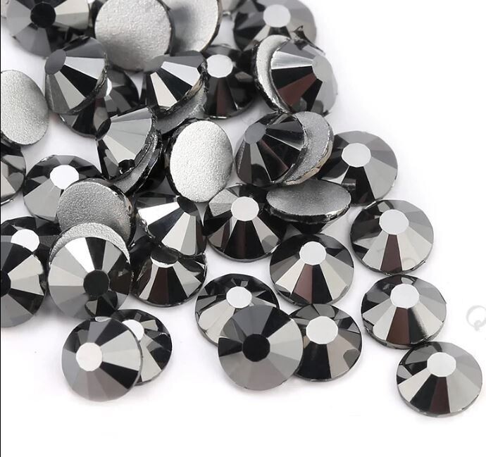 250 Gross Hotfix Jet Hematite Rhinestones