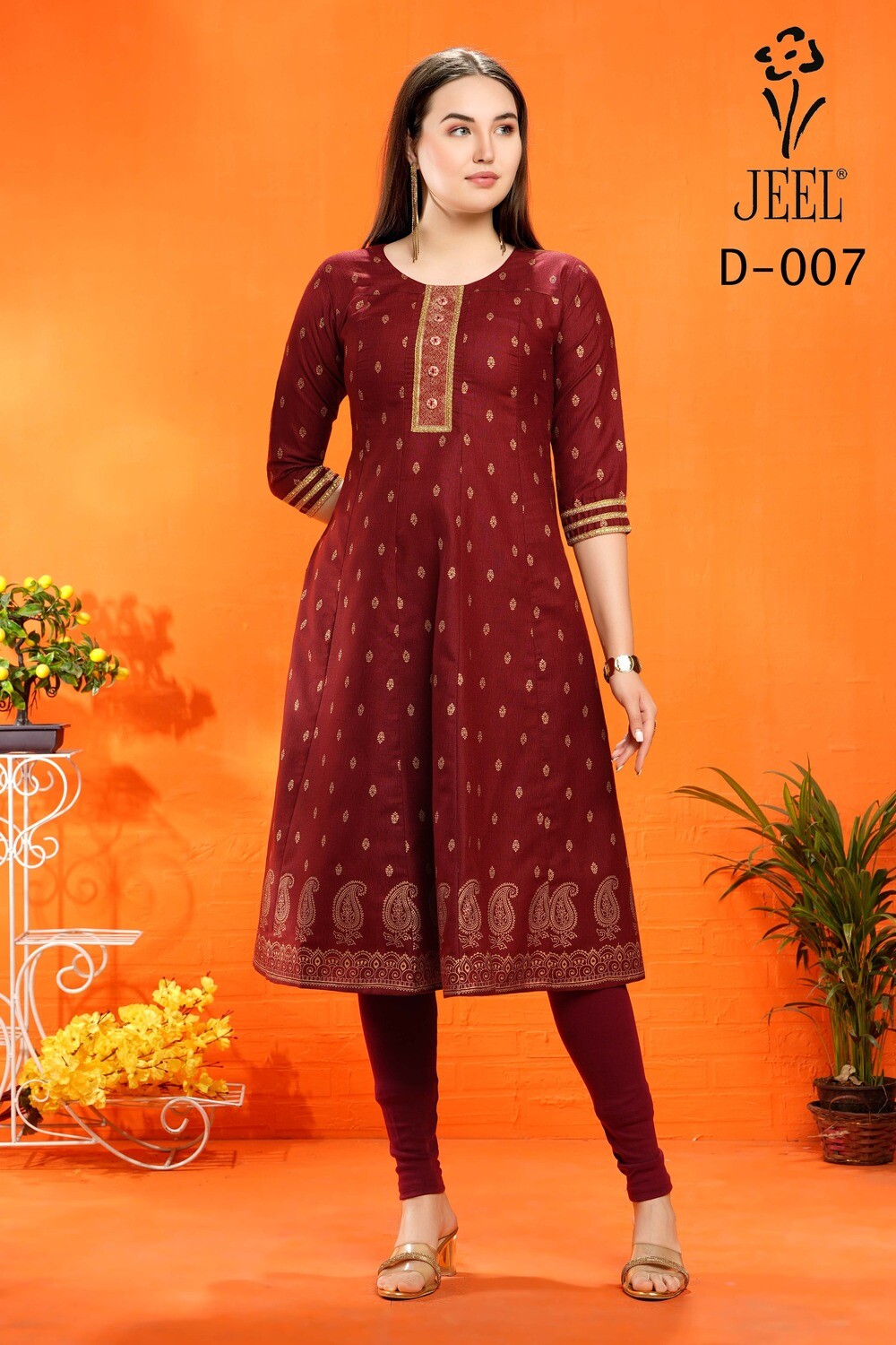 JEEL Cotton Anarkali