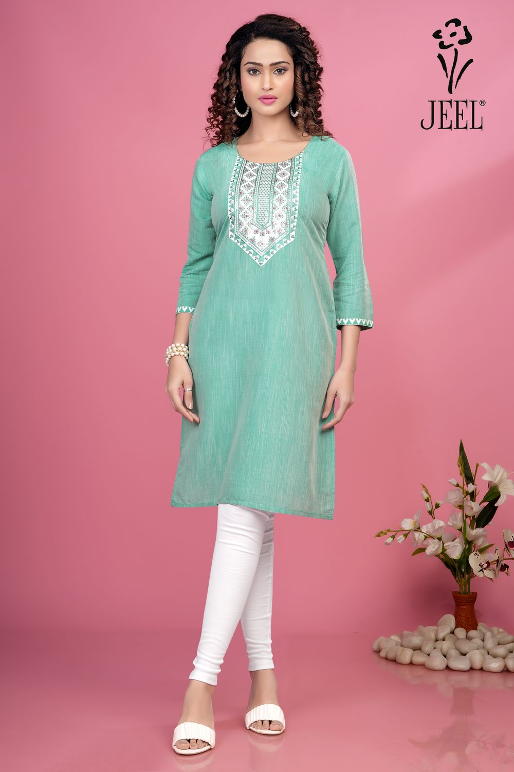 JEEL Embroidery Kurti