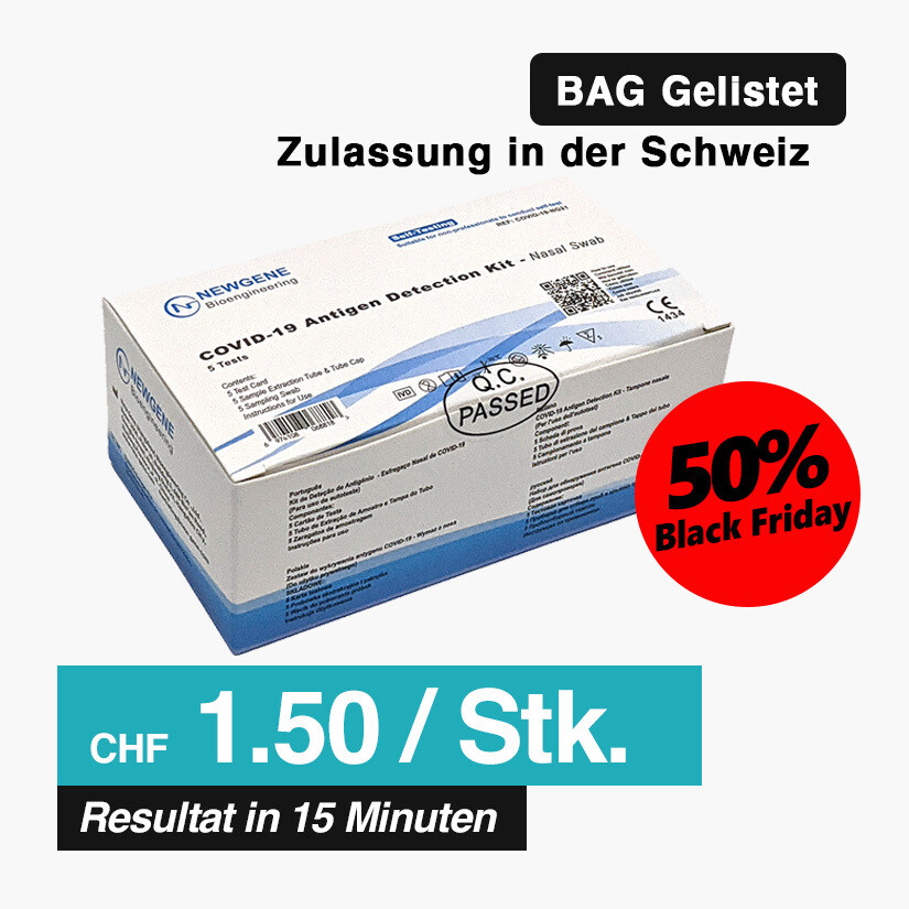 New Gene Covid-19 Antigen Selbsttest 5er Packung - Shop - Schutzmasken ...