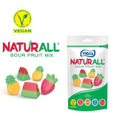 VIDAL NATURALL SOUR FRUIT MIX (180 GR X 10)