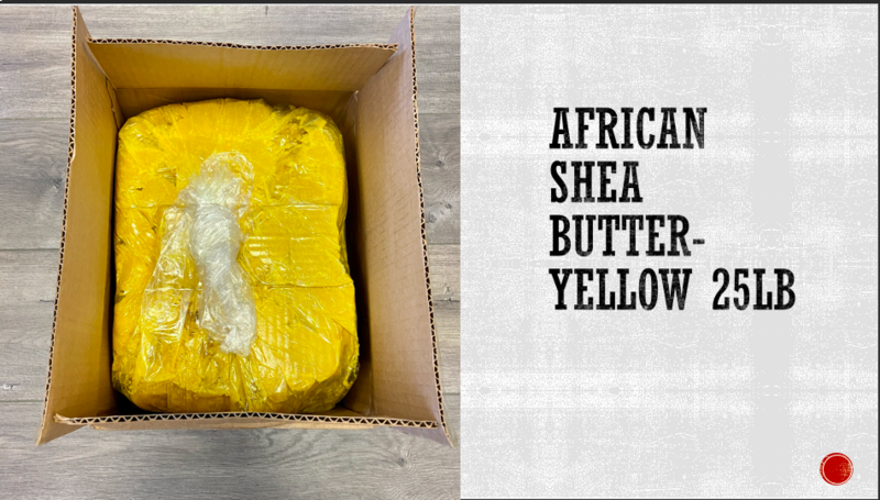 Shea Butter Natural Organic Yellow 25 lb.