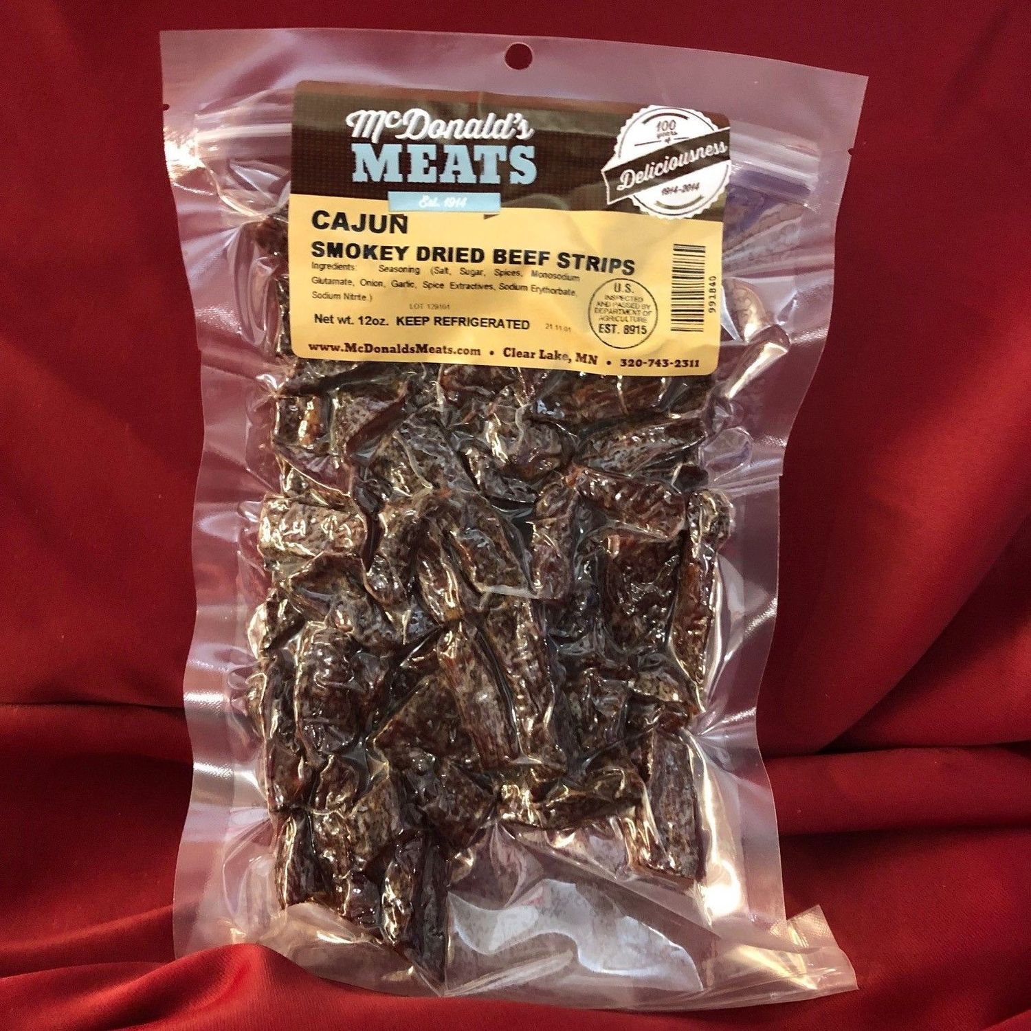 Cajun Smokey Dried Beef Strips (3.5oz)