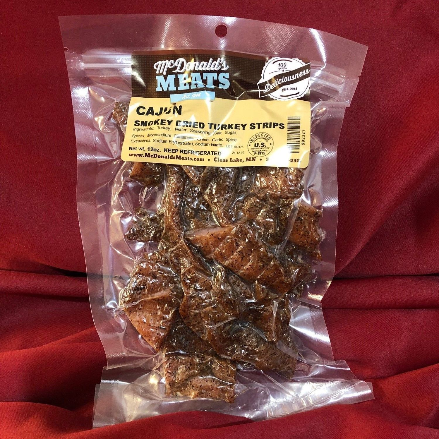 Cajun Smoked Dried Turkey Strips (3.5oz)