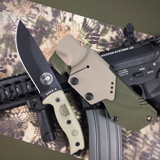 Esee 5 with Tie sheath